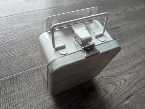 Vintage Military Metal First Aid Kit Box Empty no Content Good Hinges ...