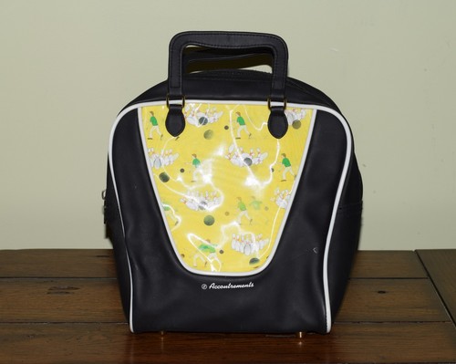 VINTAGE ACCOUTREMENTS RETRO HOLOGRAPHIC NOVELTY BOWLING BAG PURSE Y2K ...