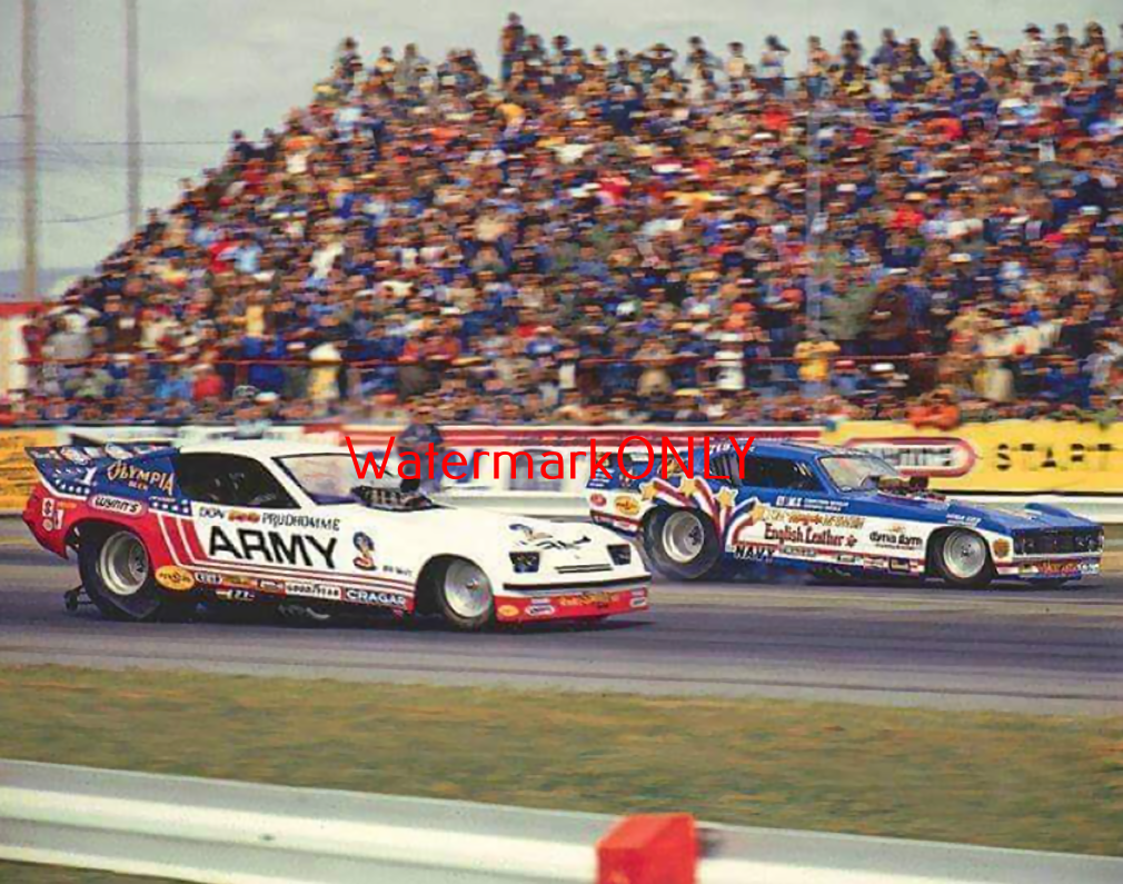 Don "Snake" Prudhomme v. Tom "Mongoose" McEwen NITRO Funny Car PHOTO ...