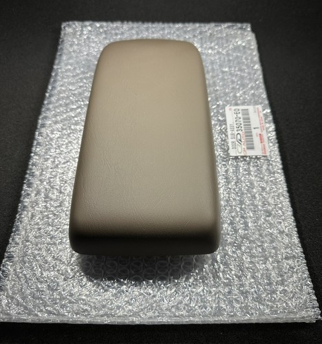 99 - 02 TOYOTA 4RUNNER LEATHER CENTER CONSOLE ARM REST TOP LID OAK ...