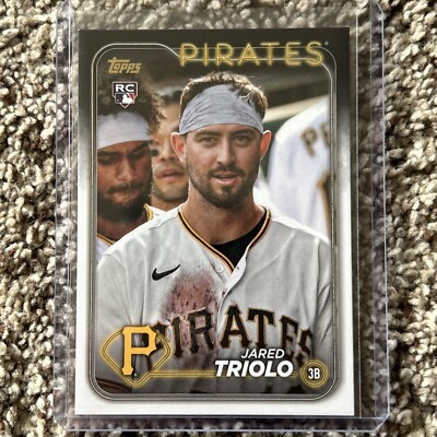 Jared Triolo 2024 Topps Series 1 Golden Mirror SSP Image Variation ...