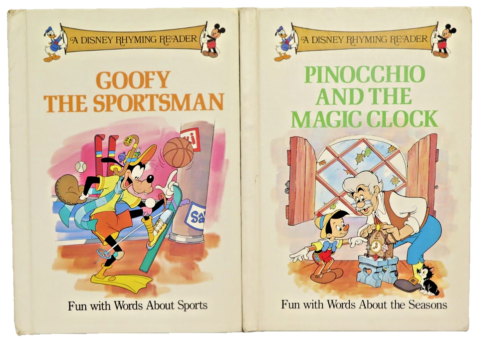 Disney Rhyming Reader Set of 17 Volumes Fun with Words Grolier 1988 ...