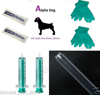 10 - 14" Dog Standard Canine Artificial Insemination Tubes Rods AI ...