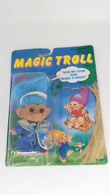 Magic Troll Doll 3" NEW ON CARD Vintage Collectible Figure Gift | eBay