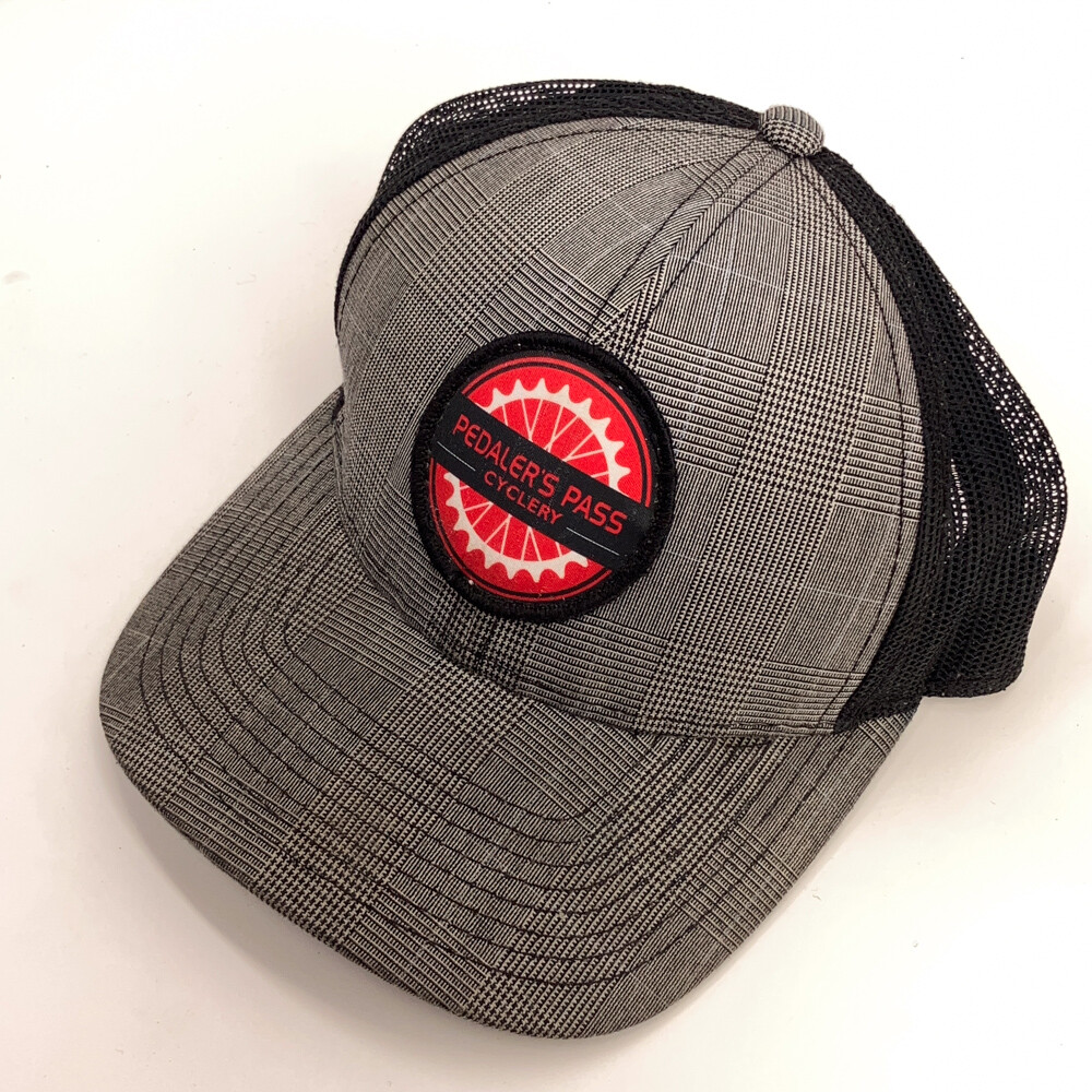Pedaler's Pass Cyclery Bicycle Gear Design Patch Hat - Gem