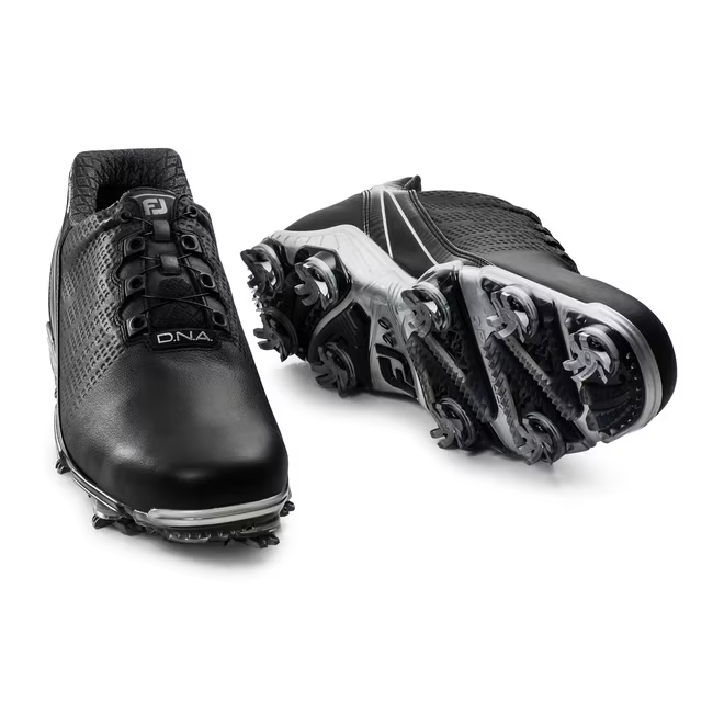 NEW FootJoy [12] Medium Men's DNA BOA Spikes Golf Shoes-Black 53393 ...