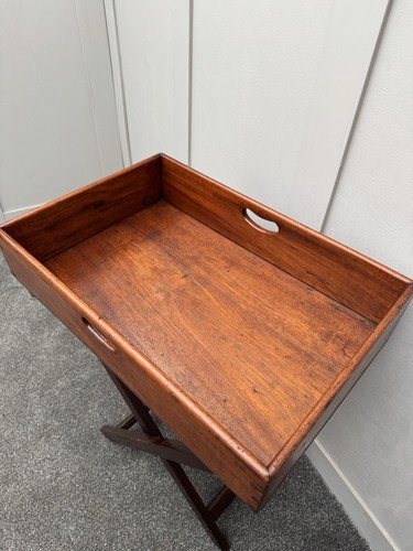 Antique Victorian Mahogany Butlers Tray Breakfast Serving Tray Folding ...