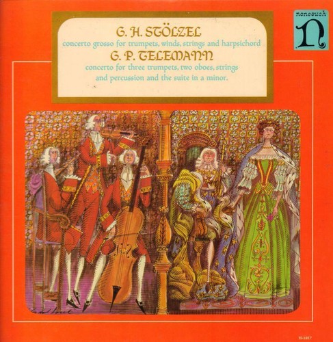 Stolzel/Telemann(Vinyl LP)Concerto Grosso For Trumpets,Winds,Strings-No ...