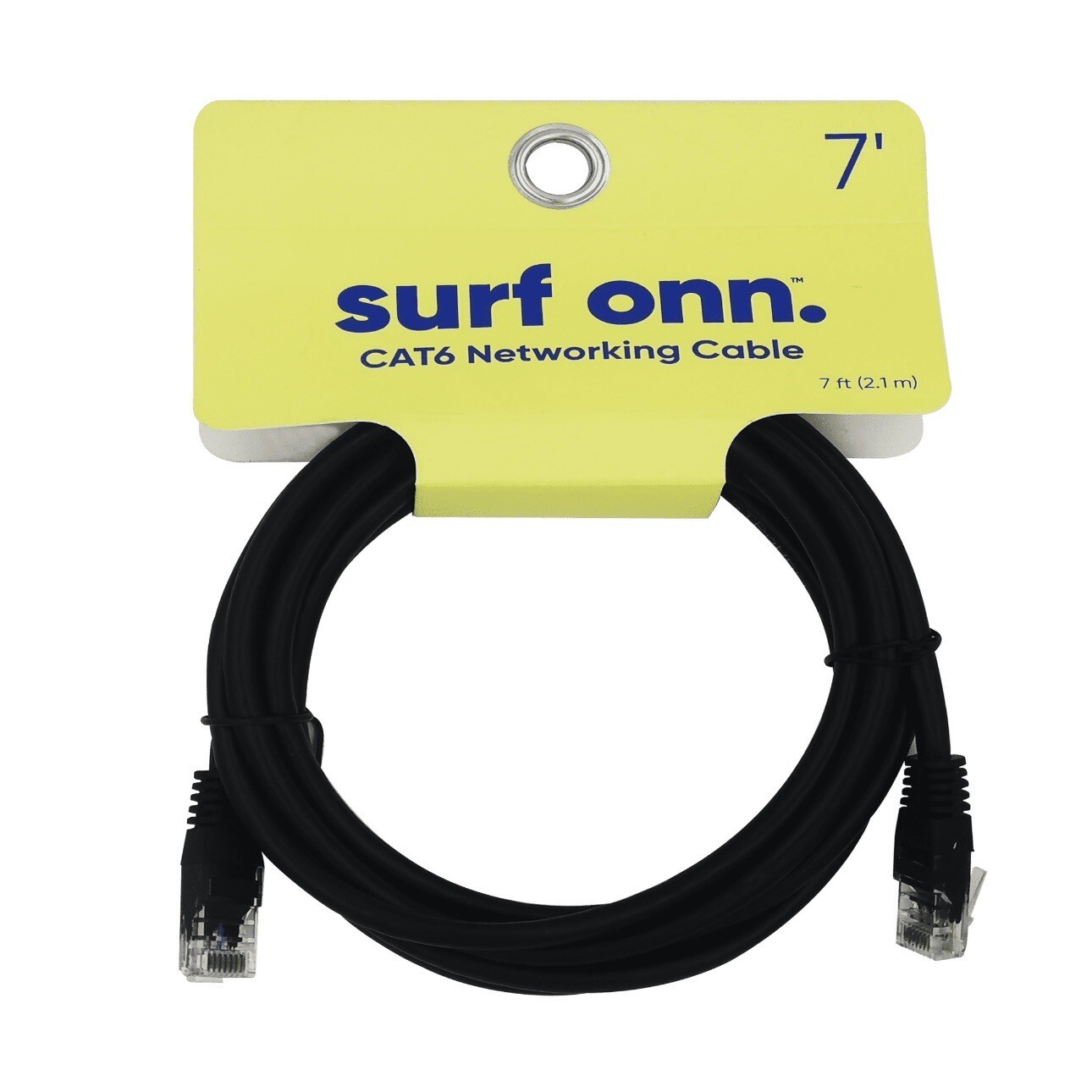 Surf onn. CAT6 Networking Cable 7' (2.1 m) Black Ethernet [NEW] | eBay