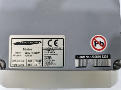 As-Is LEVITRONIX MOTOR BSM-4.1 | eBay