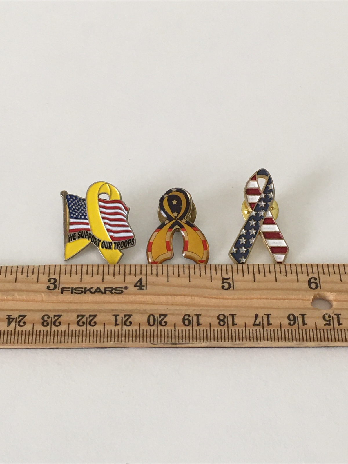 Vintage Support Our Troops Ribbon Pin Collectible Lapel American Flag ...