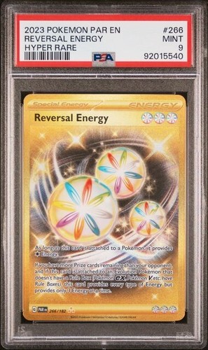 PSA 9 Gem Mint 2023 Pokemon TCG Reversal Energy 266/182 Paradox Rift ...