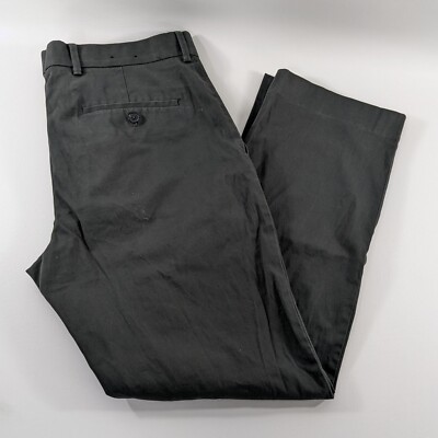Express Producer Straight Leg Flat Front Gray Pants Mens Size Actual ...