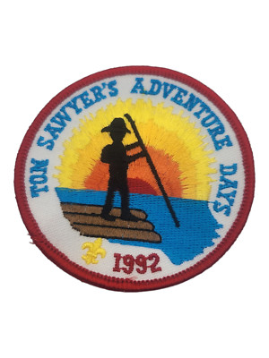 1992 Tom Sawyer's Adventure Days Boy Scout BSA Patch | eBay