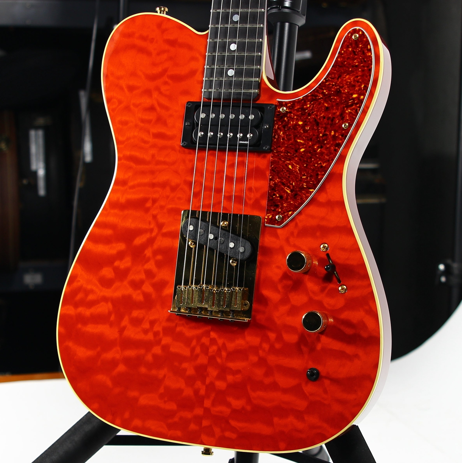 1992 Fender Custom Shop Set Neck Country Artist Telecaster QUILT Sunset ...