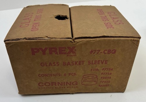 Vintage Lot of 6- Corning Pyrex 77-CBG Glass Basket Sleeves In Original ...