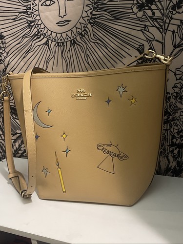 Limited Edition Coach X Observed By Us Handbag With Crescent Moon, UFO ...