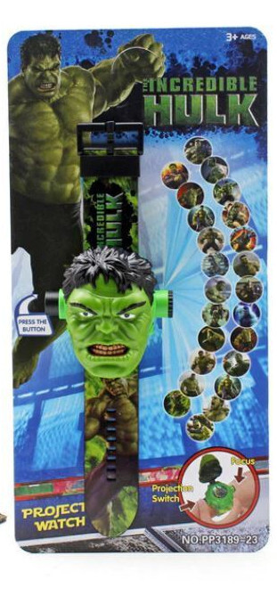 3D Projection Incredible Hulk Children Watches Boys Girls Adjustable ...