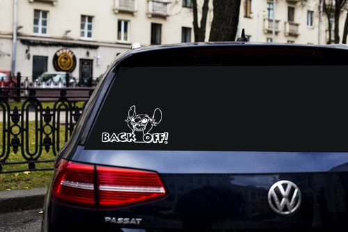 Stitch Back Off vinyl decal 5" x 3.5" Disney Lilo & Stitch Car/Tumbler ...
