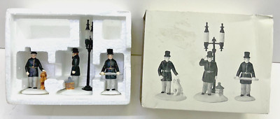 Department 56 Heritage Village- "Constables" 3 Piece Set Complete w ...