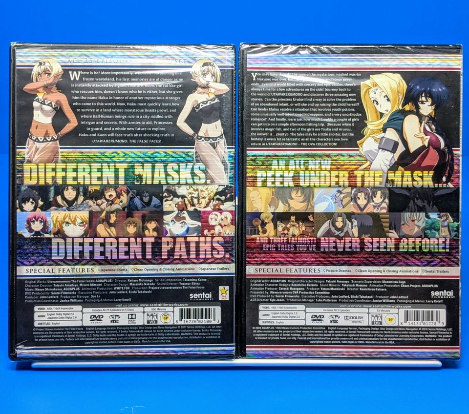 Utawarerumono False Faces Complete Anime Series + OVA Collection DVD ...