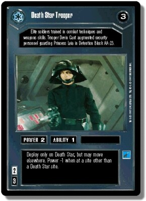 SWCCG: Death Star Trooper [Ungraded] Premiere SW Star Wars CCG Decipher ...