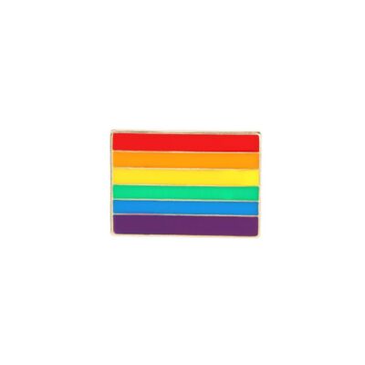 Pin's Gay pride, drapeau rectangulaire arc en ciel - en Acier ...