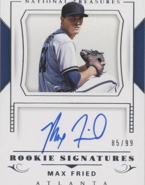 2018 Panini National Treasures - Rookie Signatures Max Fried #RS-MF /99 ...