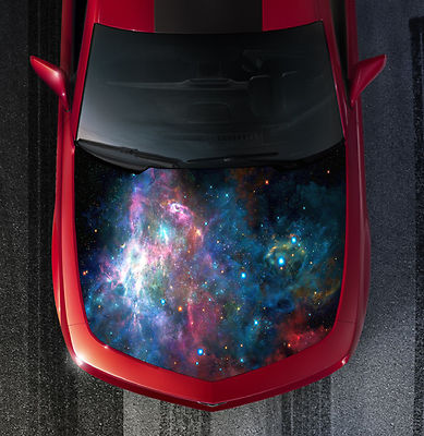 H118 GALAXY Hood Wrap Wraps Decal Sticker Tint Vinyl Image Graphic | eBay