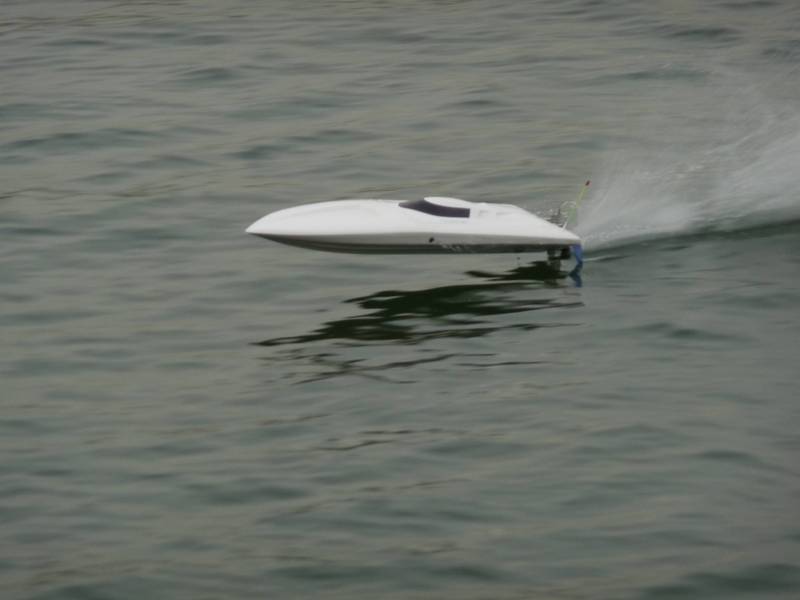 47" White Gel Coat Epoxy Fiberglass Deep Vee Mono Racing Speed RC Model ...