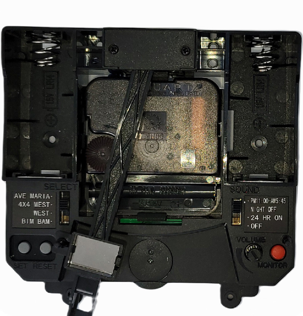 Quartz Chiming Clock Movement 3 Melody Tubular Bell Chime W SCROLL ...