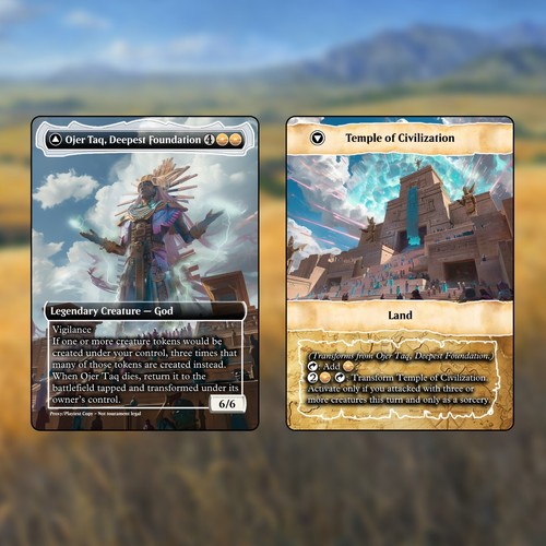 Ojer Taq, Deepest Foundation - Non-Tournament Alt. Art Card for Casual ...