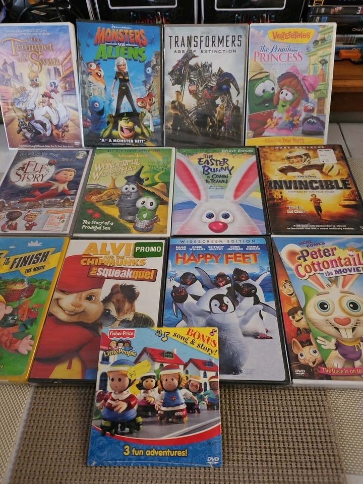 Lot Of 13 Brand New KIDS CHILDREN MOVIES Sealed Dvds Great Titles Trl8 ...