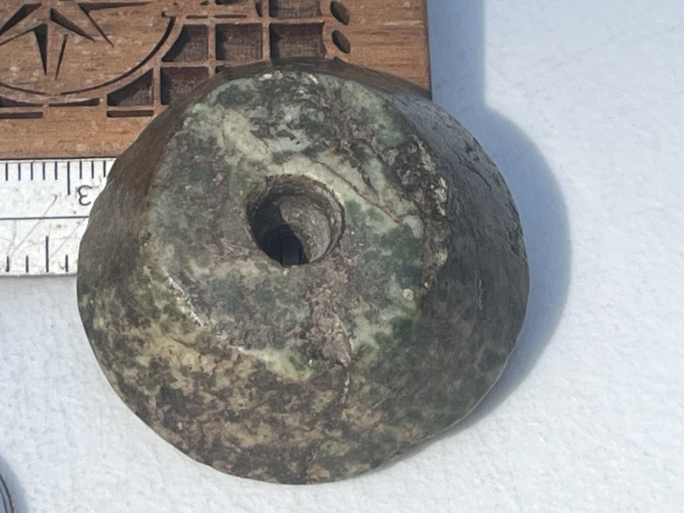 Mayan Jade Ear Spool PreColumbian Ancient Artifact Toltec Olmec Aztec ...