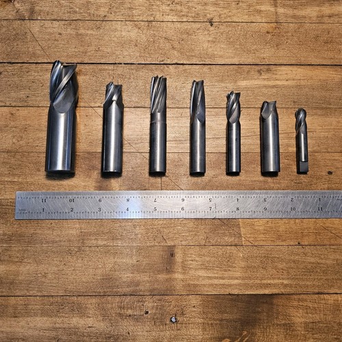 SOLID Carbide End Mills & Reamers Machinist Tools LOT Metal Milling 1 ...