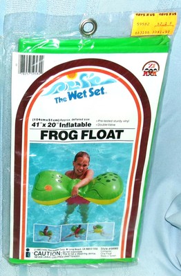 VTG. 1983 ZEE / INTEX RECREATION CORP. INFLATABLE FROG POOL FLOAT ...