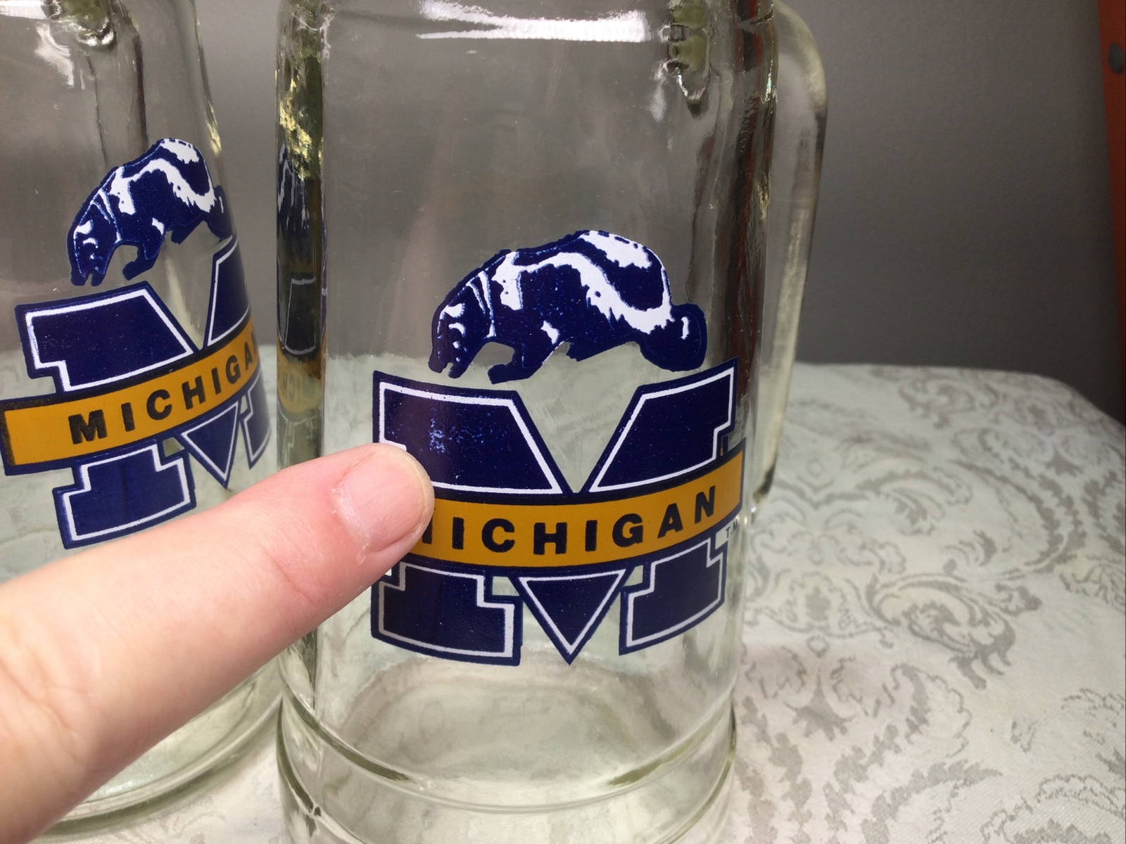 University of Michigan Wolverines 7" Glass Mug Stein - Set Of 3 | eBay