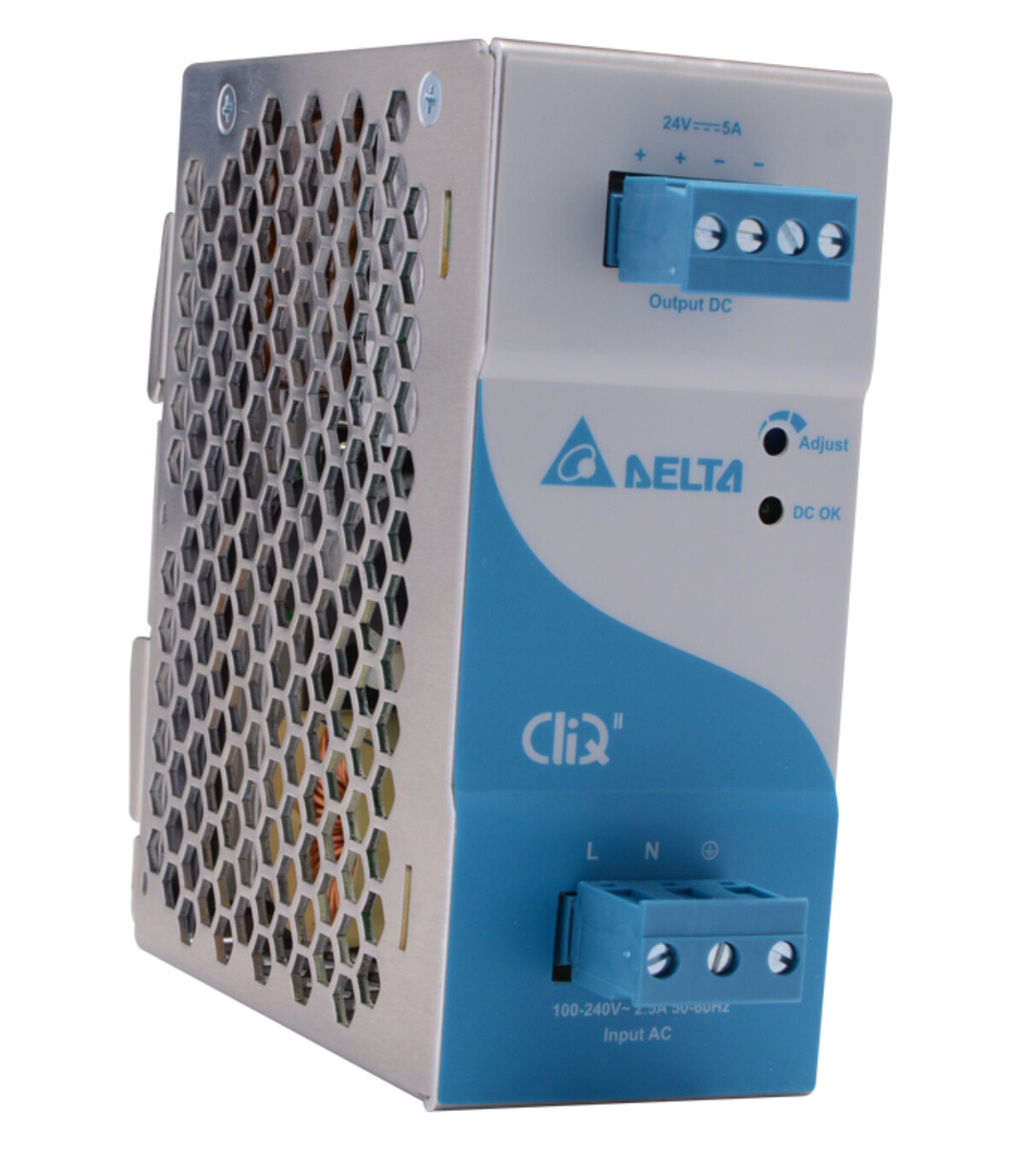 DELTA Switching Power Supply Guide rail type DRP024V120W1BN 24V 5A 120W ...