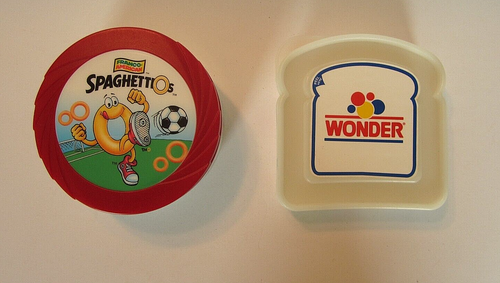 Vintage Wonder Bread Sandwich Container and SpaghettiOs Thermos Lunch ...