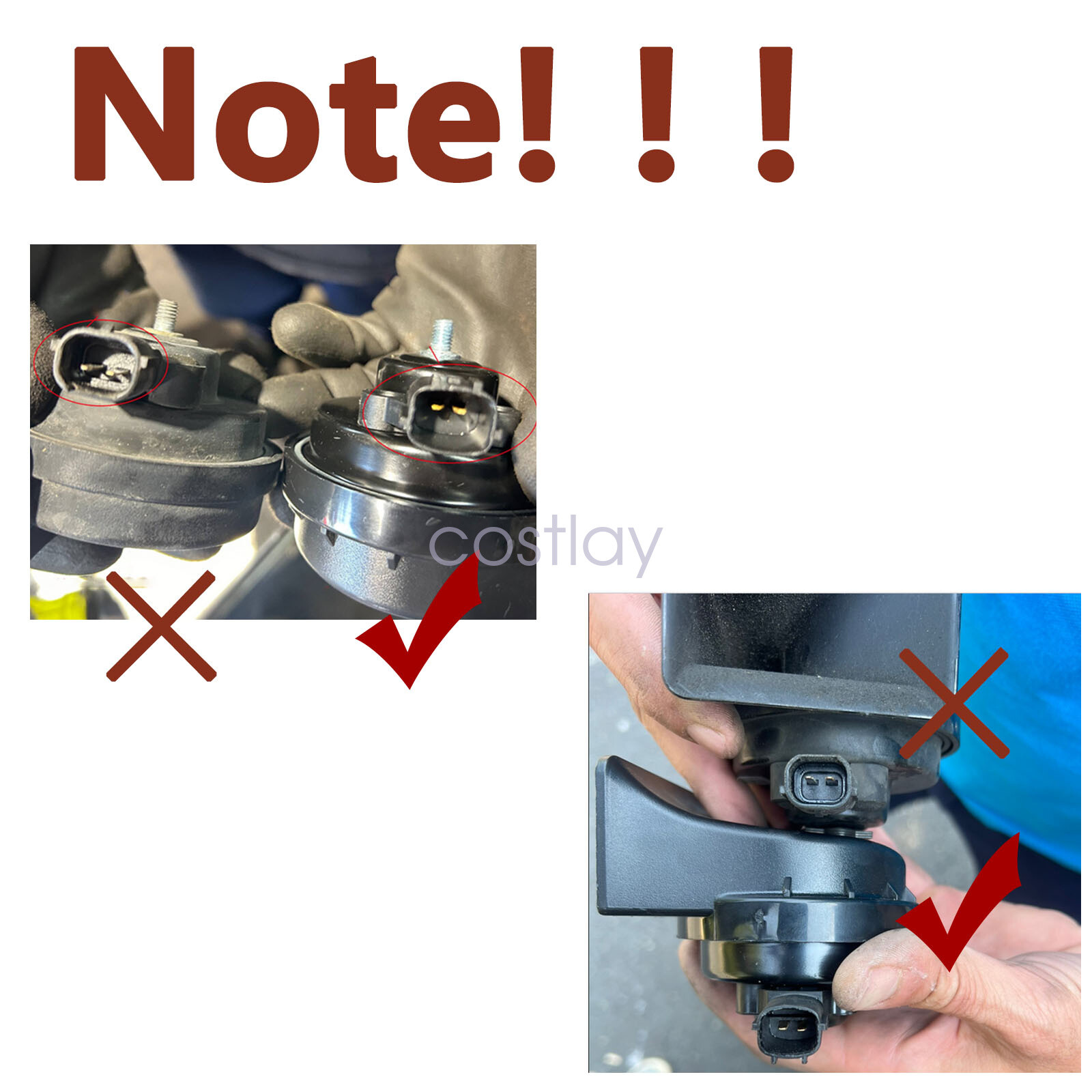1 Set Car Horn Low High 96610-2D100 For Hyundai Accent Elantra Kia ...