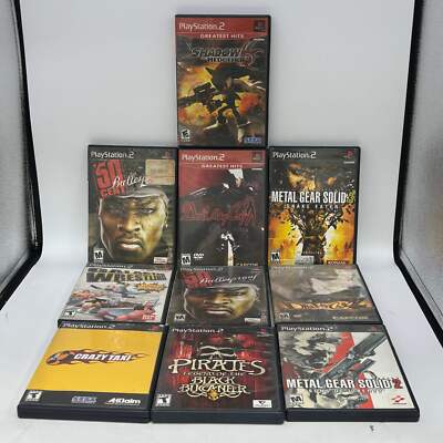 Lot of 10 Sony PlayStation 2 PS2 Games | eBay
