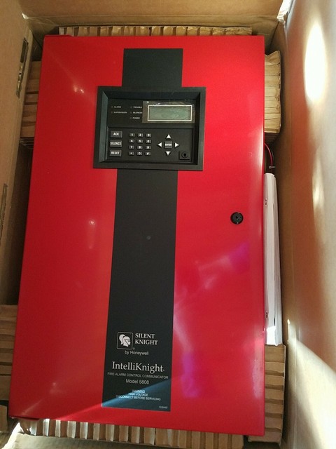Silent Knight IntelliKnight Fire Alarm Control System - Red (5808) for ...