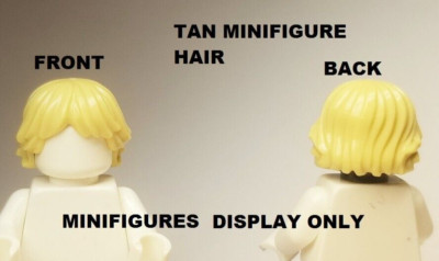 LEGO Minifigure Hair TAN Feathered Girl Boy Layered School Haircut ...