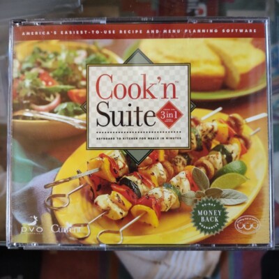 COOK'N SUITE 3 in 1 PC Recipe & Menu planning software 3 CD ROMs PC ...