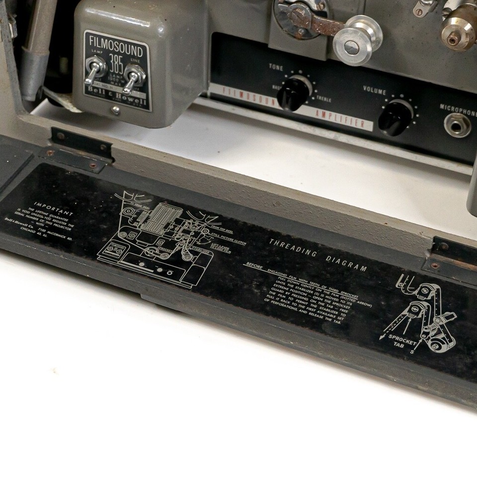 Late 50s Bell and Howell Model 385 Filmosound Projector *Guitar Amp ...