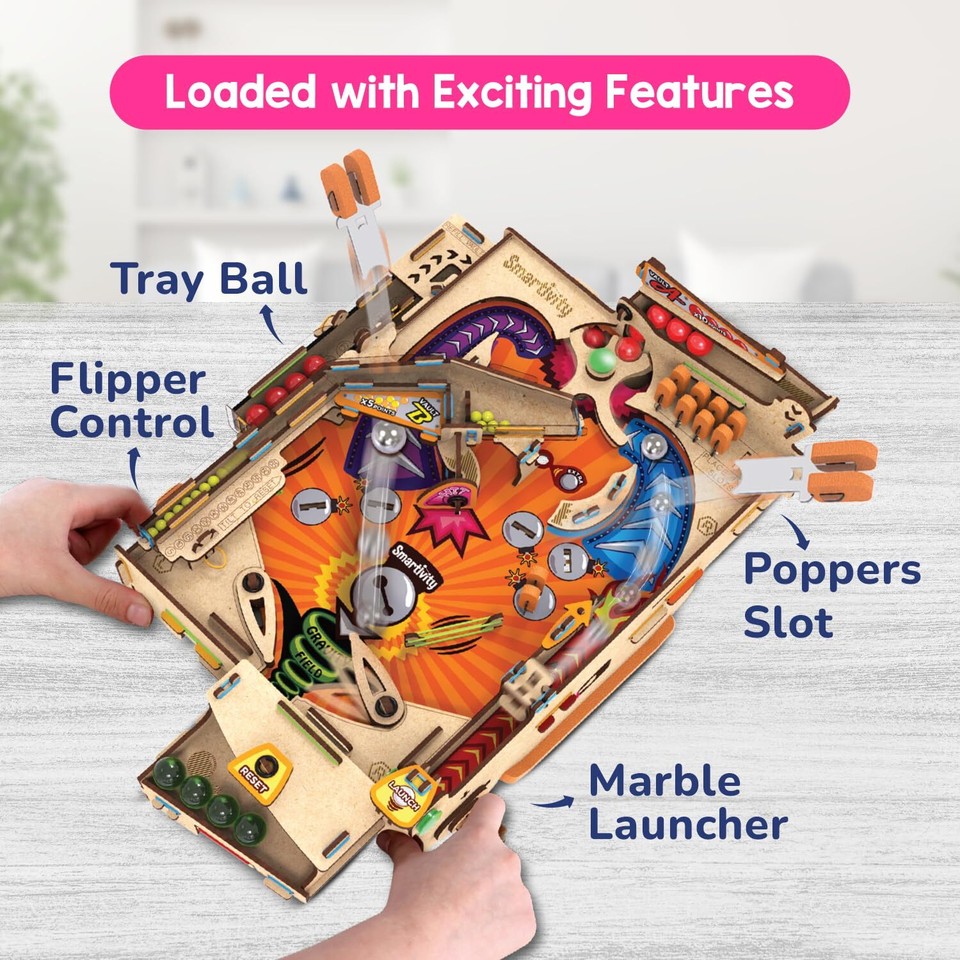 Smartivity DIY Pinball Machine Toy for Ages 8-99 Year Old | Award ...