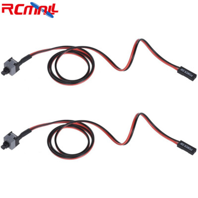 2pcc 2 Pin SW PC Power Cable on/Off Push Button ATX Computer Switch ...