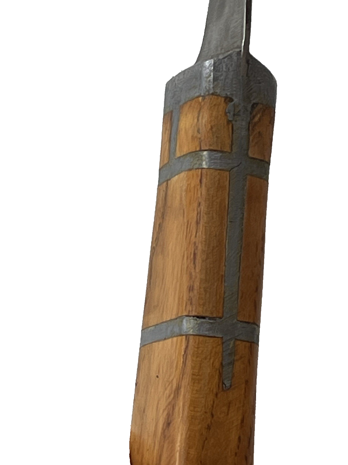 Trade Style Knife w/ Pewter Inlay Hand Made Plains Indian Style ...