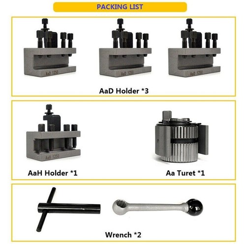 Size Aa Quick Change Tool Post Holder for Mini Lathe Tool Post | eBay