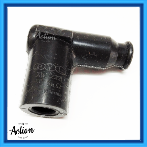 GO KART PVL SPARK PLUG CAP 5K OHM RESISTOR BLACK SILICONE IAME X30 ...